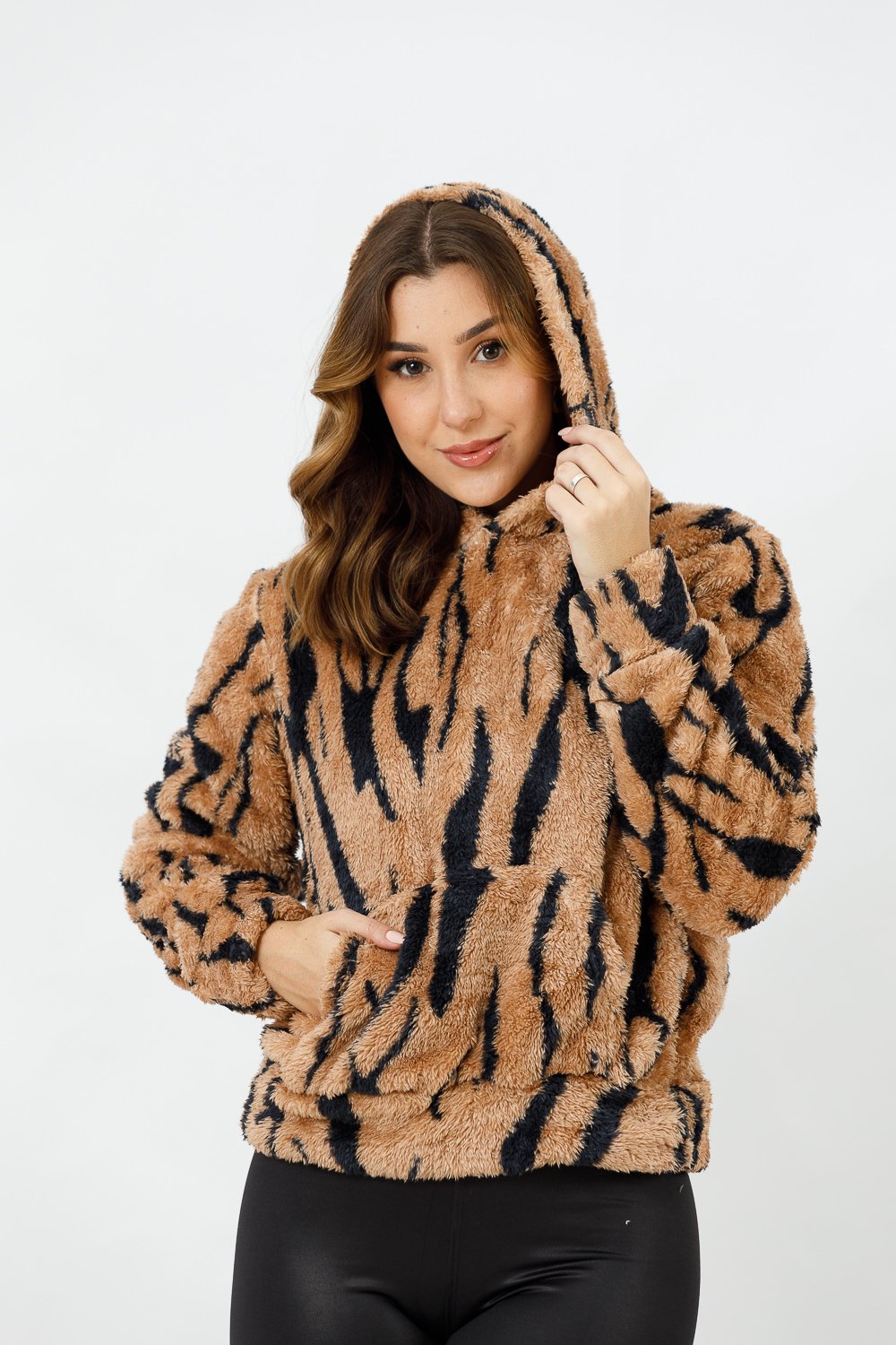 Casaco Teddy Animal Print | Loja Mana Banana