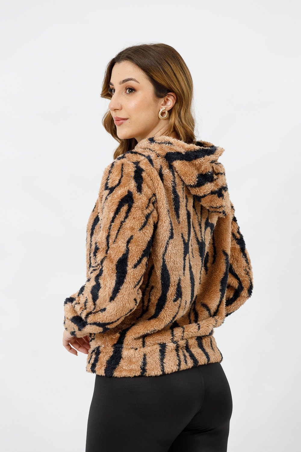 Casaco Teddy Animal Print | Loja Mana Banana